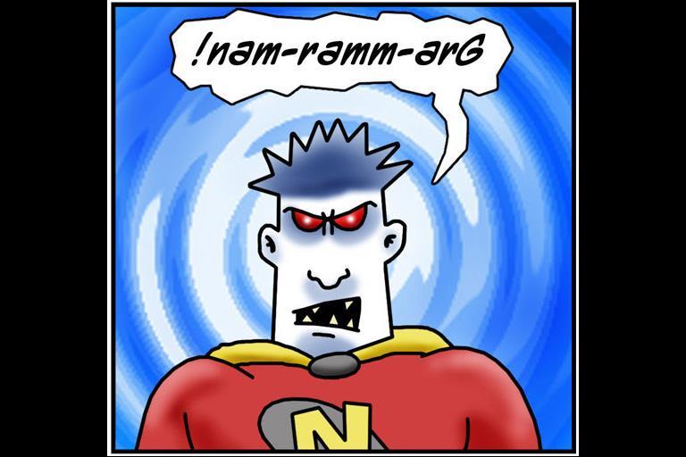 Grammarman: Episode 23—Nam-Ramm-Arg | Teaching tool | Onestopenglish